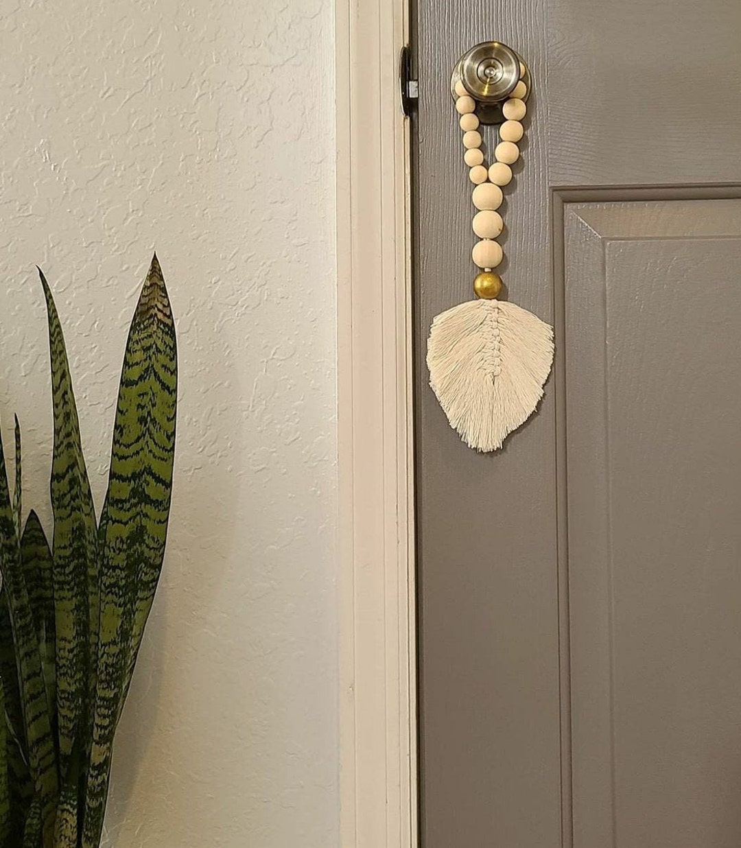 Macrame Leaf Hand Door / Macrame Garland - Etsy