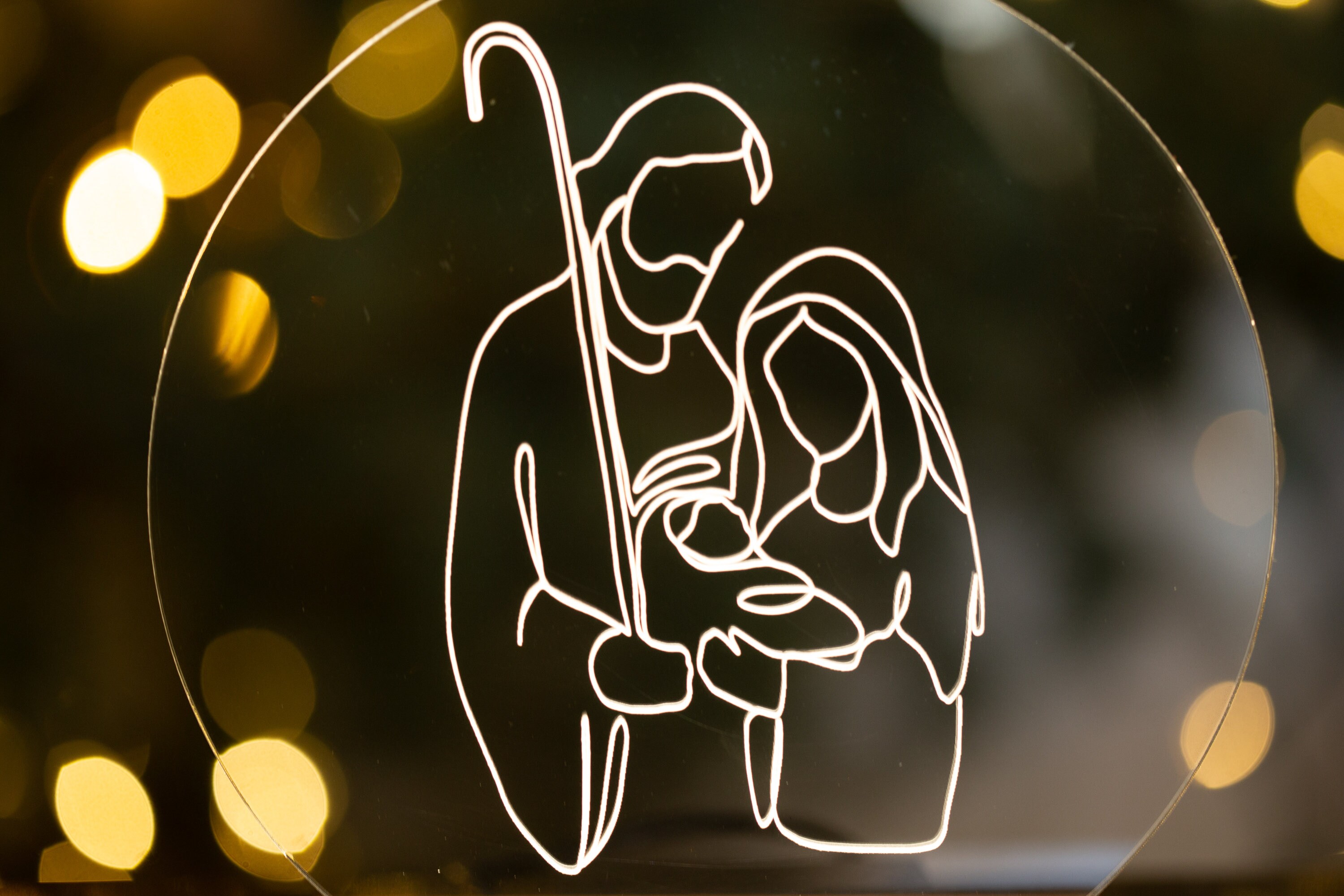 Lighted Nativity Scene Lit Nativity Christmas Night Light | Etsy