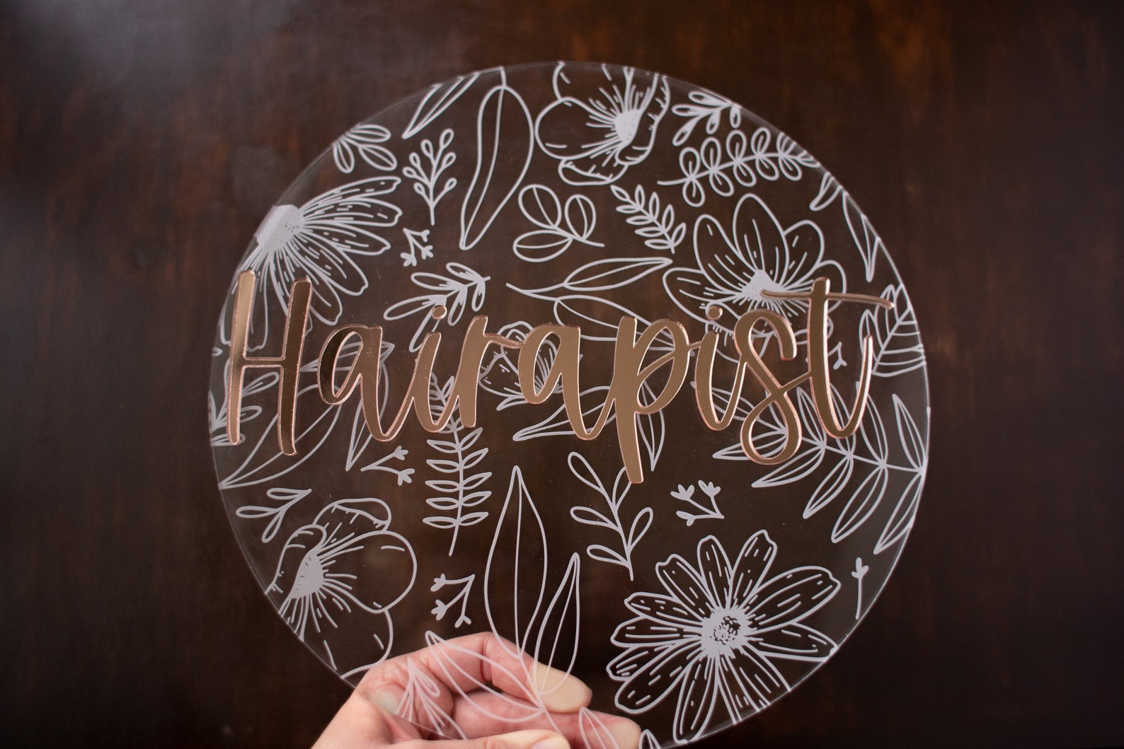 Hairapist Sign Hair Stylist Sign Rose Gold Sign Custom - Etsy