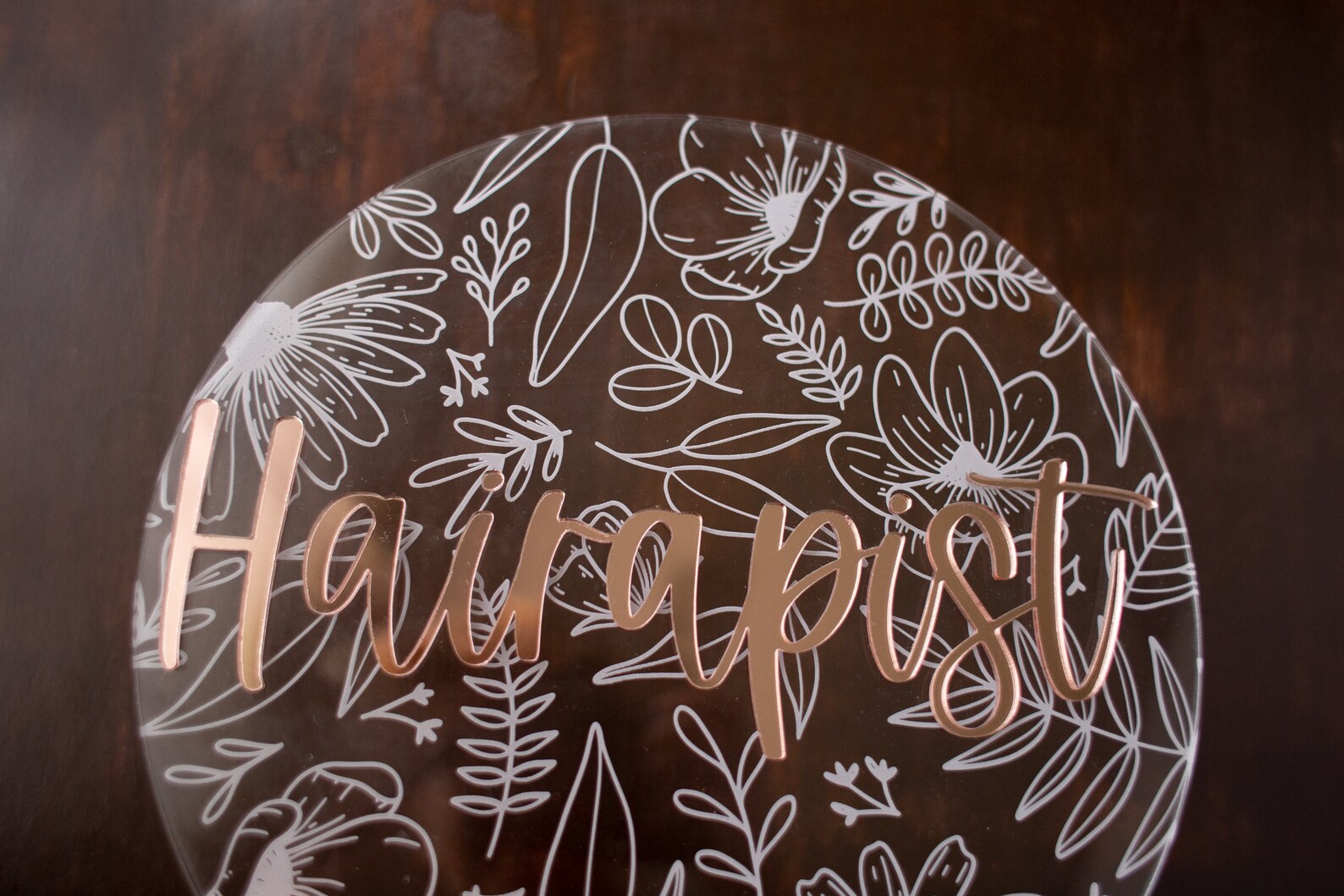 Hairapist Sign Hair Stylist Sign Rose Gold Sign Custom - Etsy