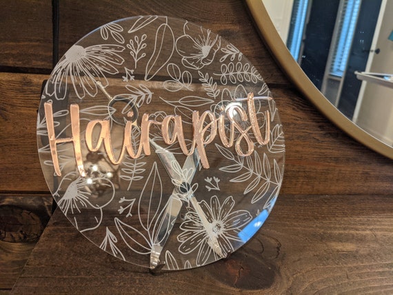Hairapist Sign Hair Stylist Sign Rose Gold Sign Custom | Etsy