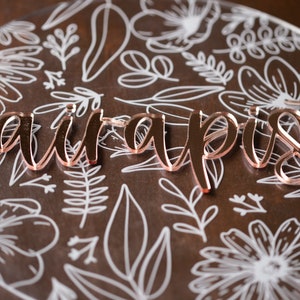 Hairapist Sign Hair Stylist Sign Rose Gold Sign Custom Acrylic Wall ...