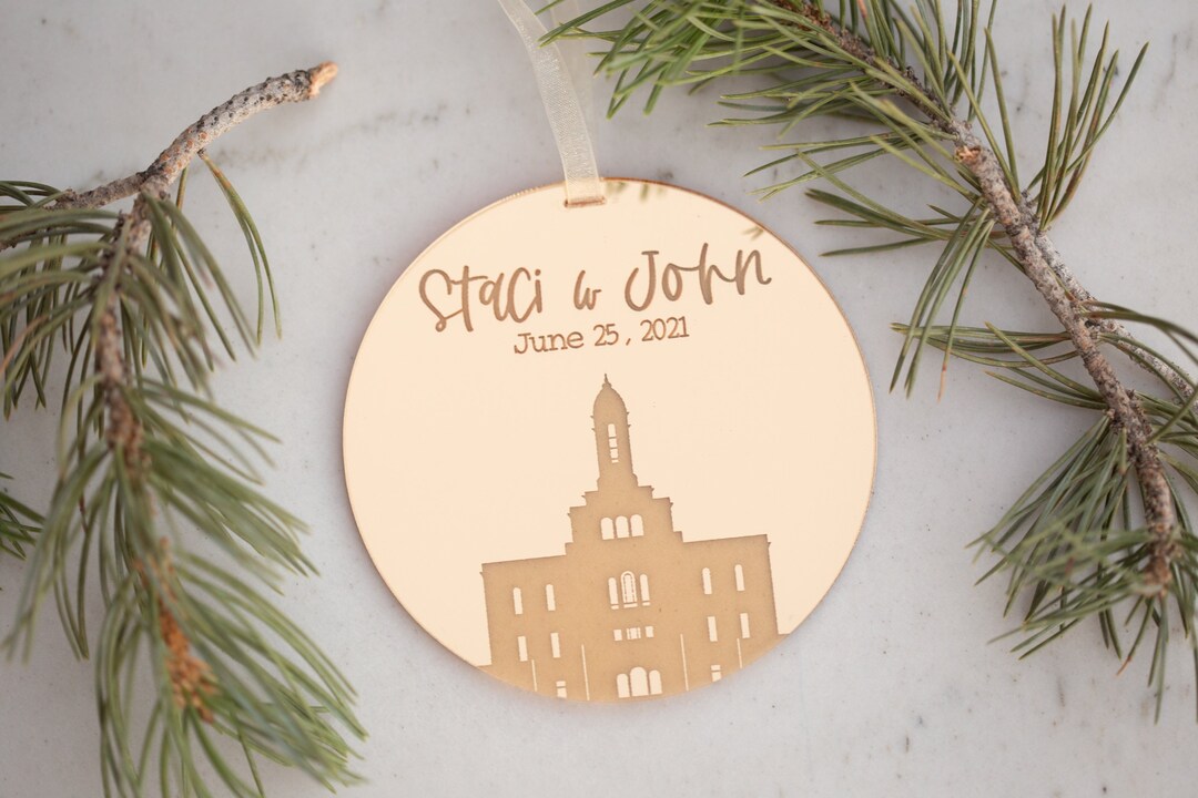 Temple Ornament, LDS Ornament, Temple, Custom Ornament, Custom LDS ...