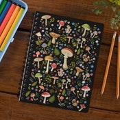 Cottagecore Nature Journal Hardcover Woodland Notebook With Mushrooms ...