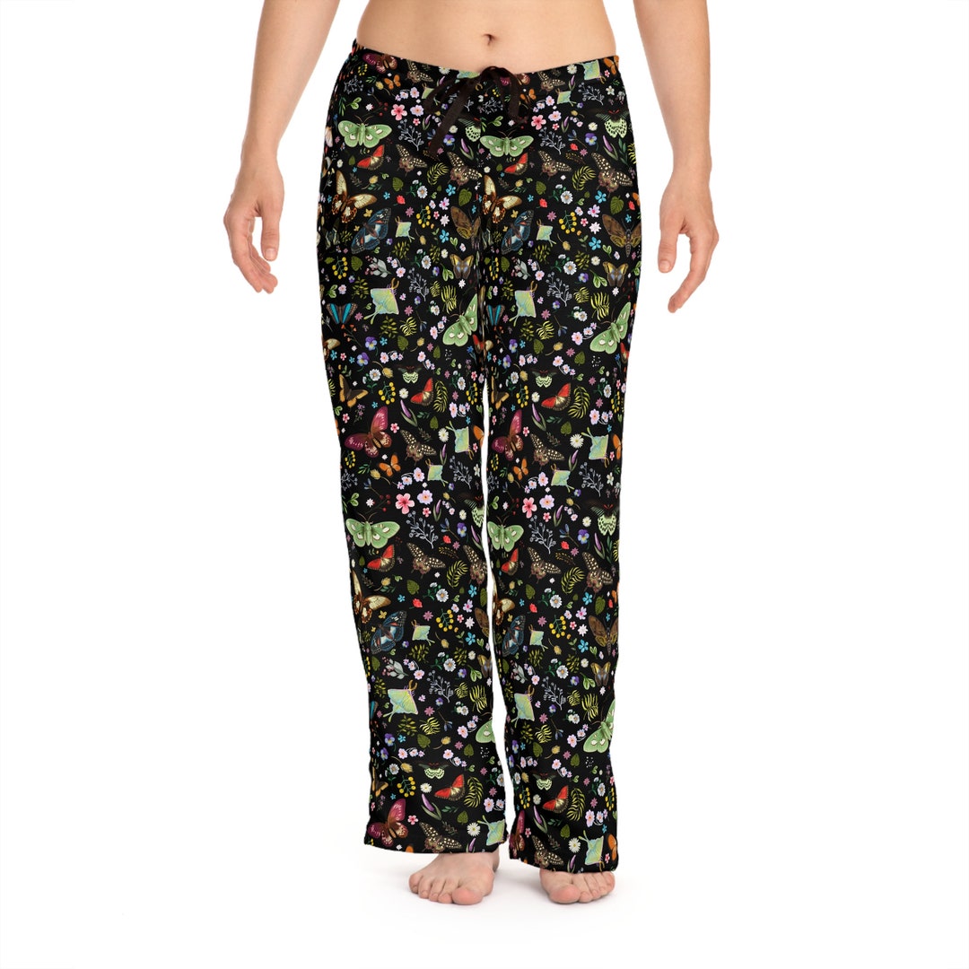Butterfly Lover Women's Pajama Pants Butterfly Aesthetic Lounge Pants ...
