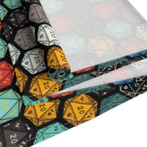 Dnd Table Runner | Dungeons and Dragons Cotton Table Runner | Dnd Gamer ...