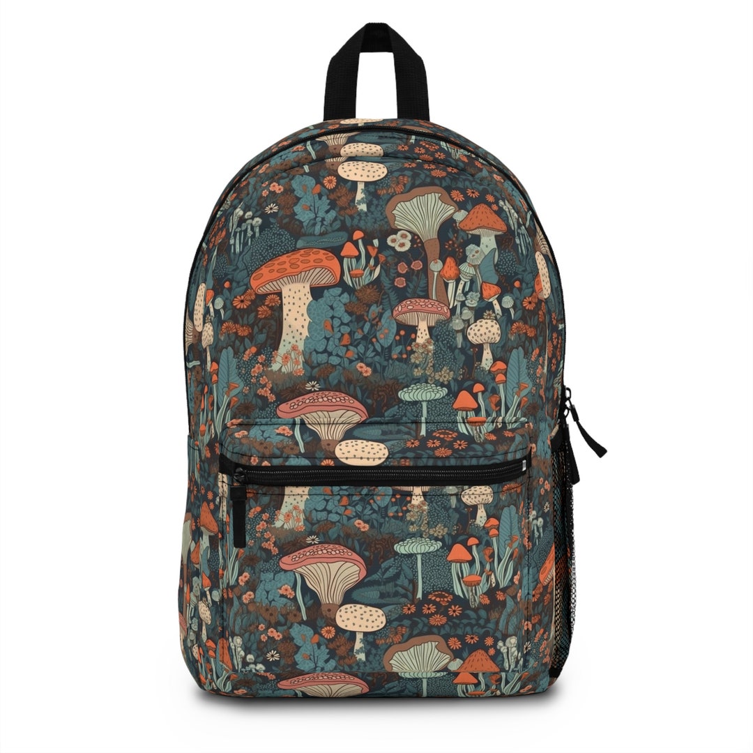 Mushroom Backpack | Toadstool Backpack | Retro Mushroom Backpack ...