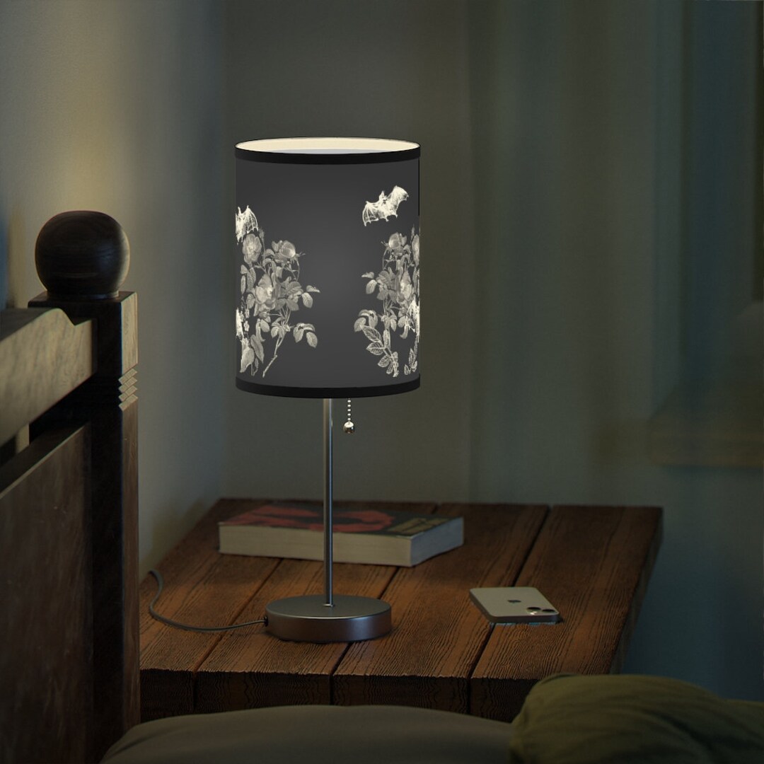 Goth Bat Lamp Desk Lamp Table Lamp Nightstand Lamp Vampire Bat Bedside ...