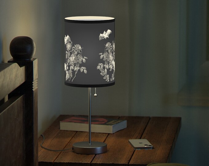 Goth Bat Lamp | Desk Lamp | Table Lamp | Nightstand Lamp | Vampire Bat ...