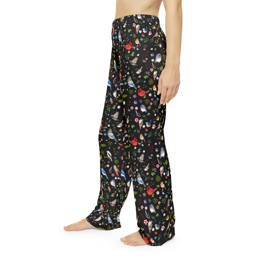 Bird Lover Women's Pajama Pants Bird Watcher Lounge - Etsy