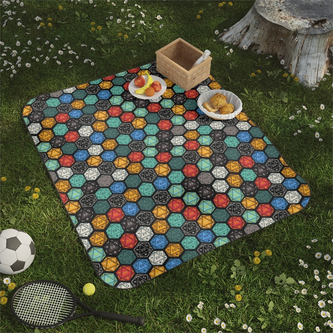 Dnd Picnic Blanket | Dungeons and Dragons Picnic Blanket | Gamer Picnic ...