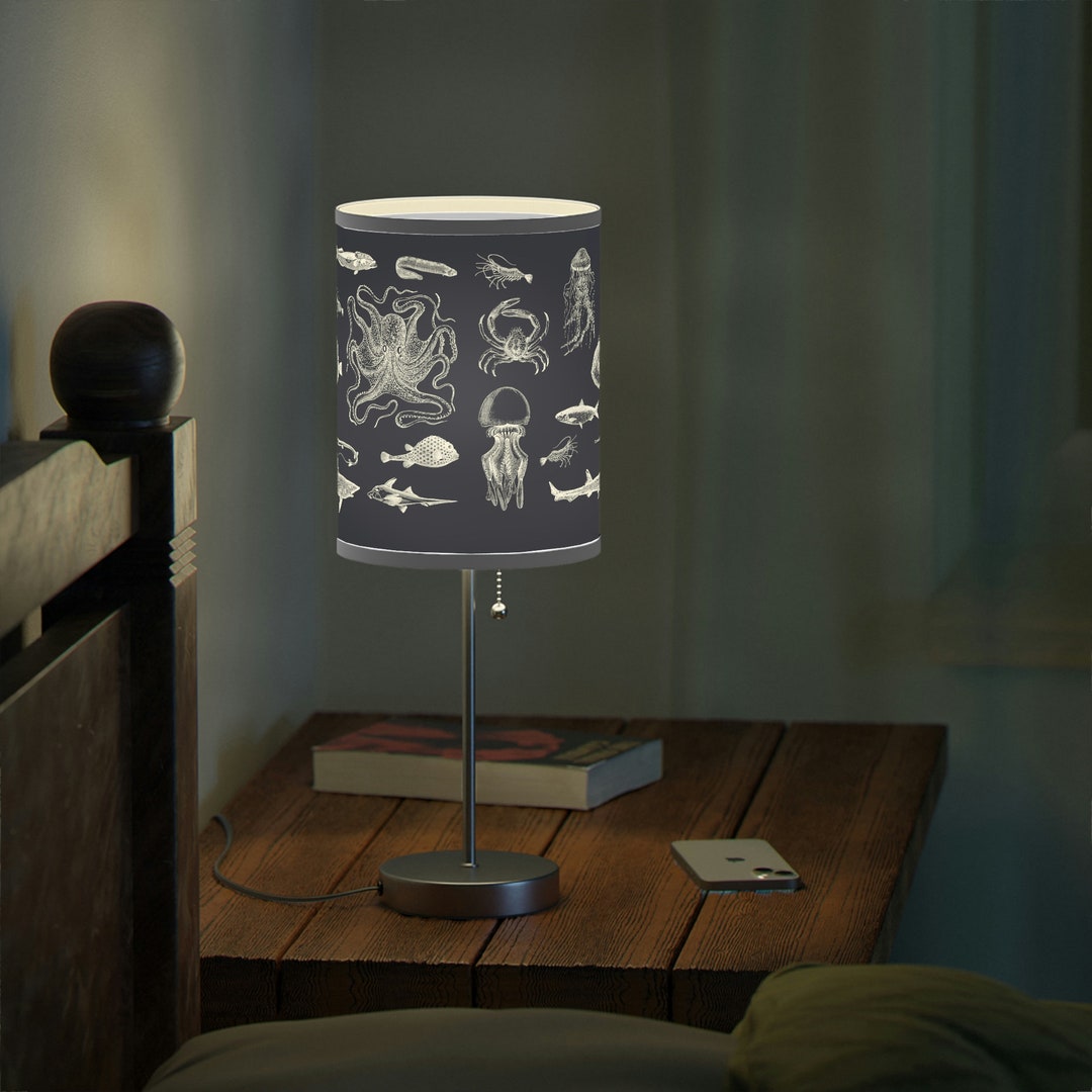 Nautical Lamp Ocean Creatures Lamp Octopus Shark Lamp Ocean Nautical ...