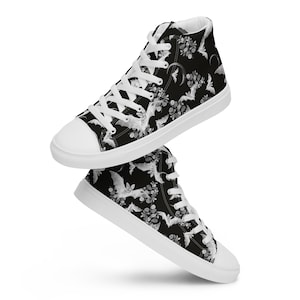 Goth Bat Shoes Women's High Top Sneakers Goth Shoes Witchy Shoes Goth ...