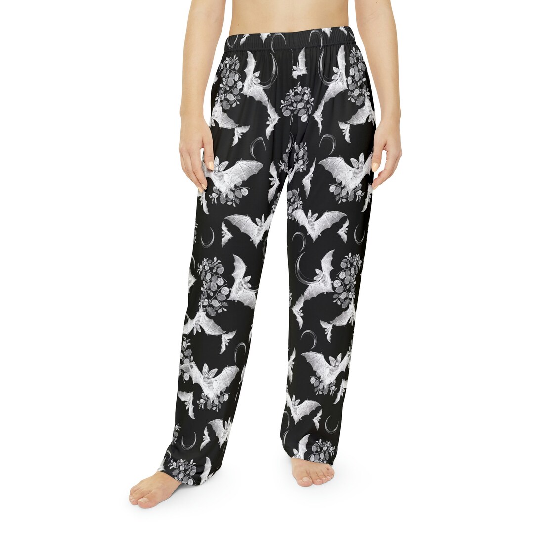 Goth Bats Women's Pajama Pants Vampire Bat Lounge Pants - Etsy