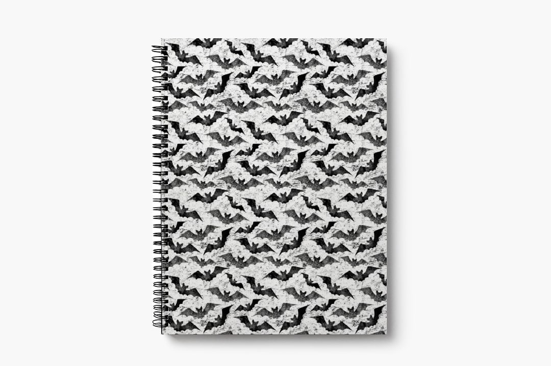 Gothic Bat Notebook 8.5 X 11 Goth Notebook Goblincore Bats Vintage ...