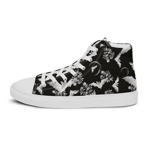 Goth Bat Shoes Women's High Top Sneakers Goth Shoes Witchy Shoes Goth ...
