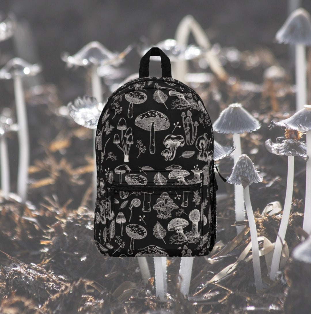 Mushroom Backpack Toadstool Backpack Retro Mushroom Backpack Vintage ...