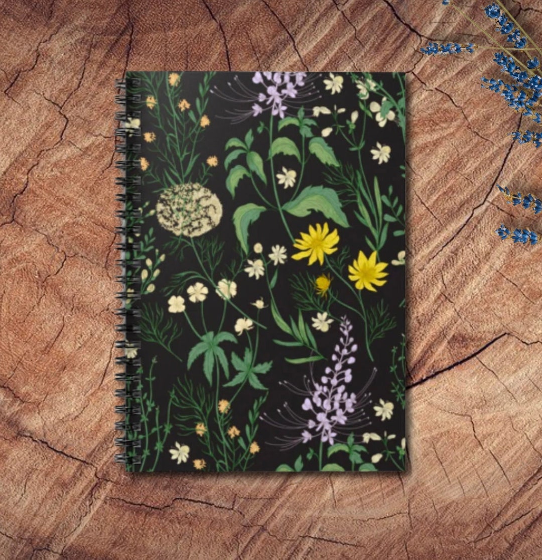 Witchy Notebook Witchy Journal Manifestation Journal Floral Journal ...