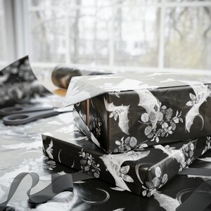 Goth Bats Wrapping Paper Vampire Bats Wrapping Paper Gothic Gift ...