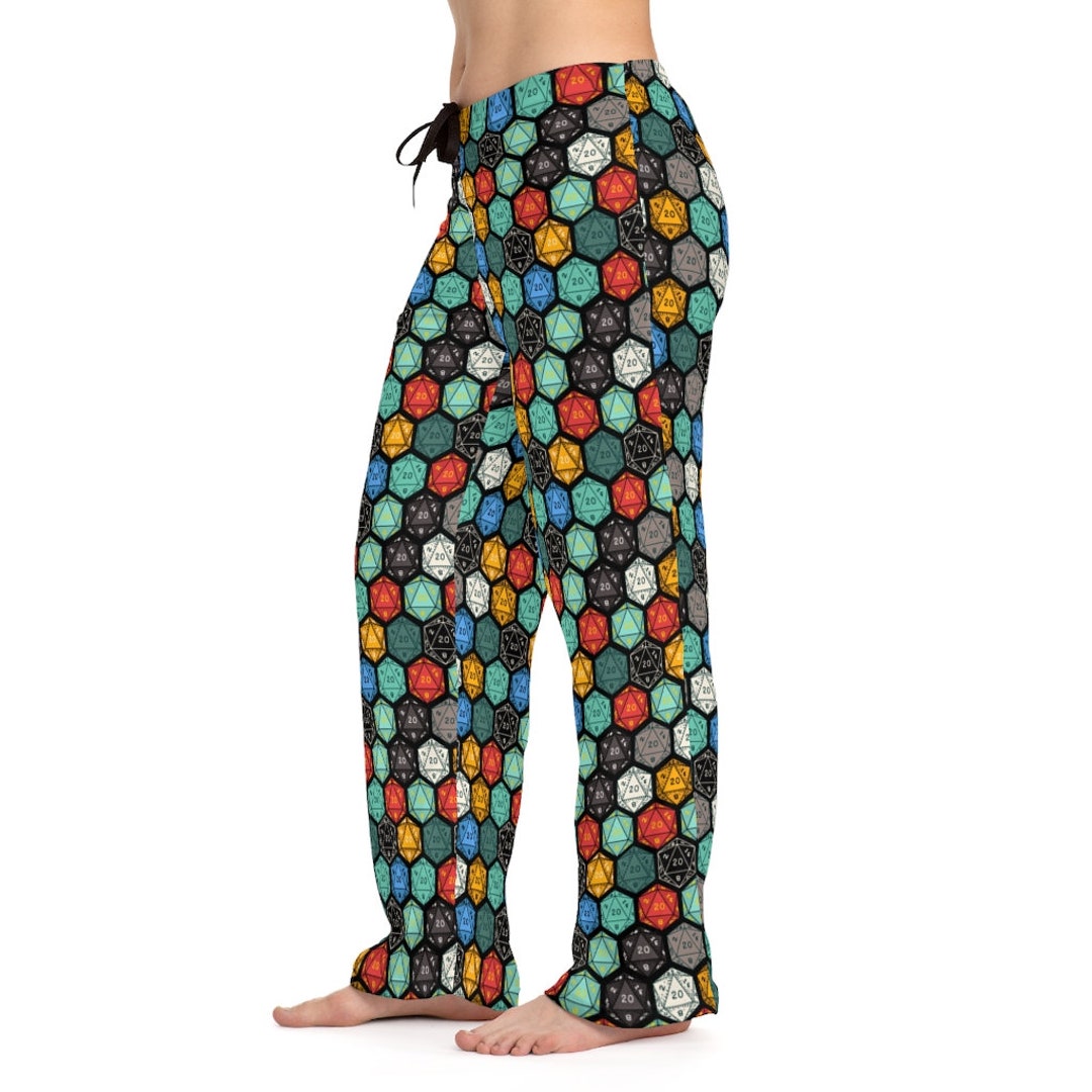 Women's Pj Dnd Dice Women's Pajama Pants Gaming Goblincore Dark ...