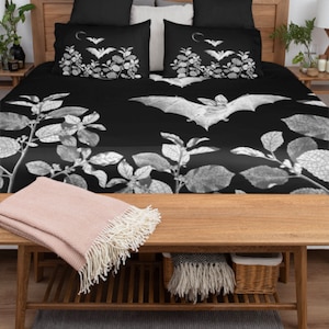 Goth Bat Comforter Queen Gothic Comforter Gothic Decor Bat Comforter ...