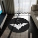 Goth Bat Rug Round Bat and Moon Rug Round Gothic Rug - Etsy