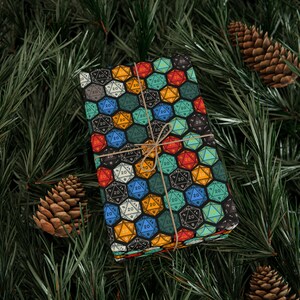 Dnd Wrapping Paper Dungeons and Dragons Wrapping Paper Dnd Dice ...