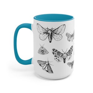 Moth Mug 15 0z Mug Cottagecore Mug Butterfly Mug Dark Academia Mug ...