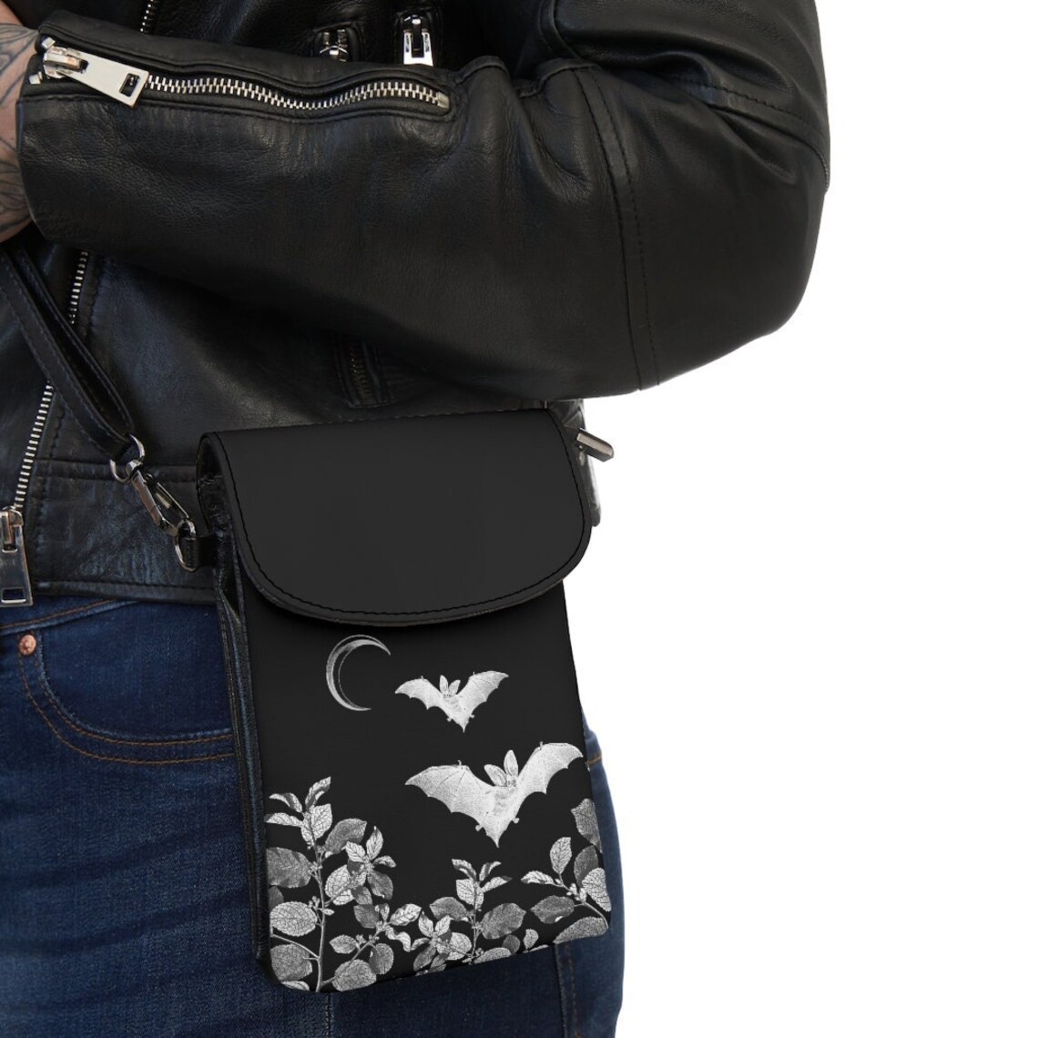 Bat Cell Phone Wallet Gothic Bats Mobile Phone Wallet - Etsy