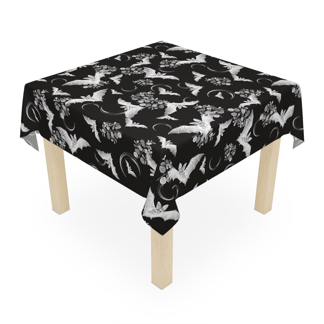 Goth Bat Tablecloth Vampire Bat Deco Gothic Bat Tablecloth Goth Kitchen ...