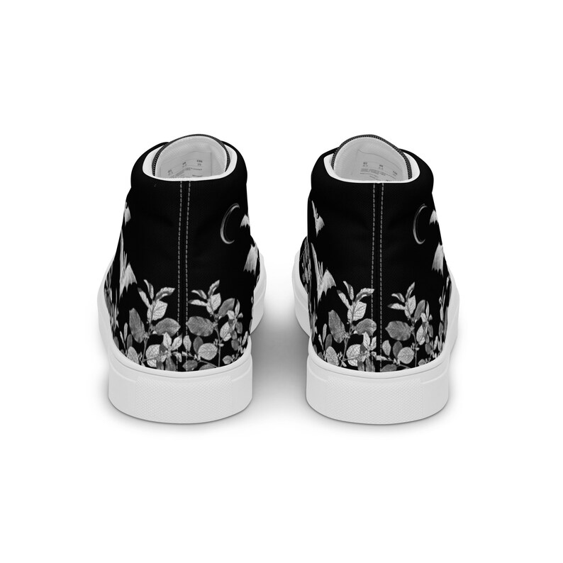 Goth Bat Shoes Women's High Top Sneakers Goth Shoes - Etsy