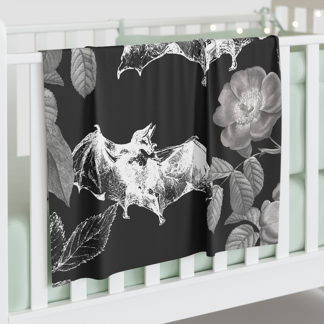 Goth Bat Baby Blanket Baby Swaddle Blanket Gothic Baby Goth Kid Goth ...
