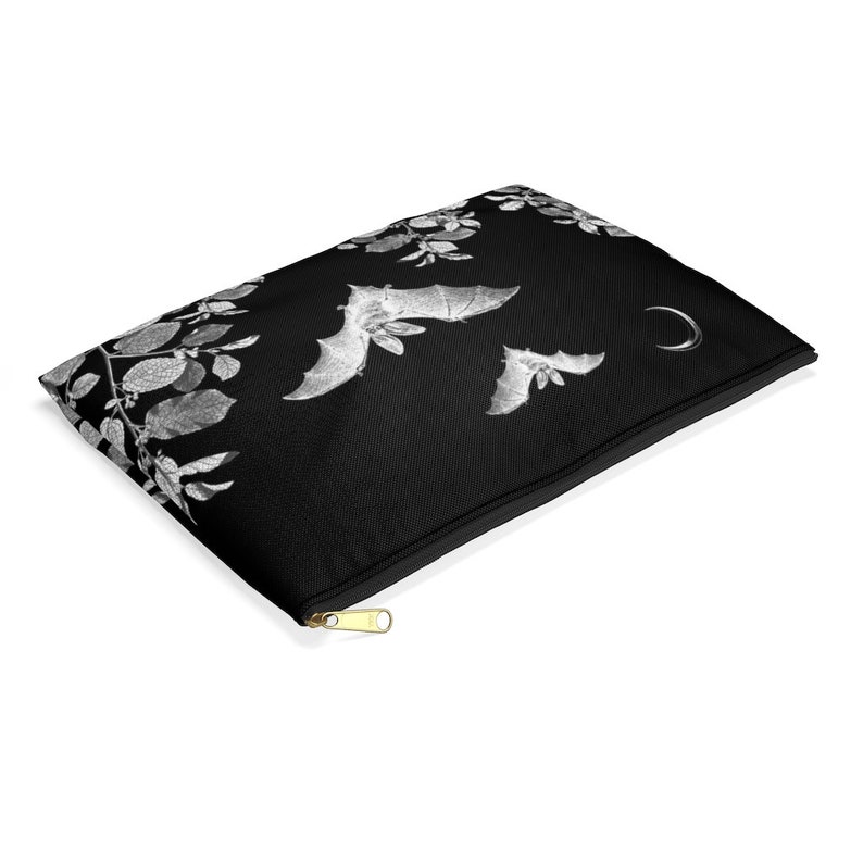 Goth Bat Zipper Pouch Gothic Pencil Case Goth Cosmetic Bag - Etsy