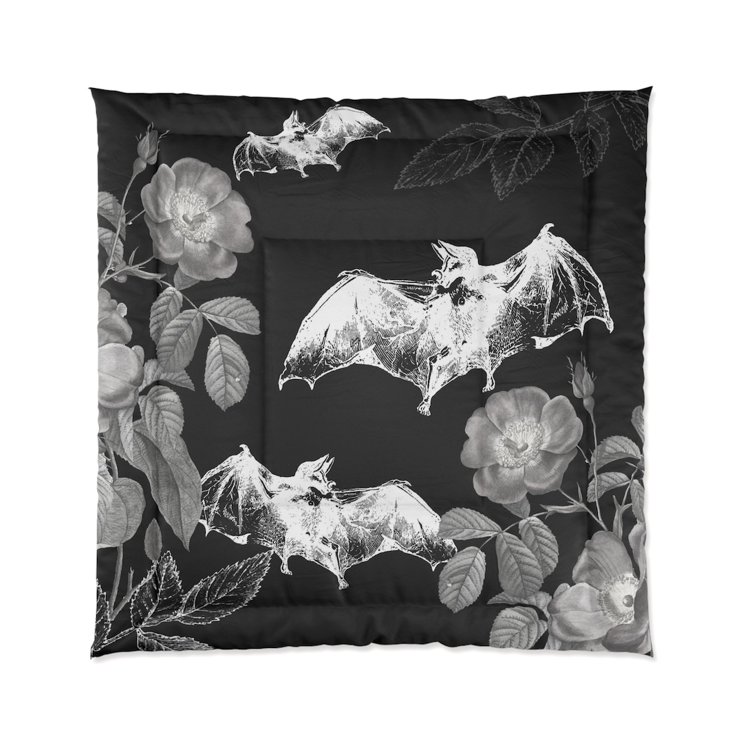 Goth Bats Comforter Queen Gothic Comforter Gothic Decor Bat Comforter ...