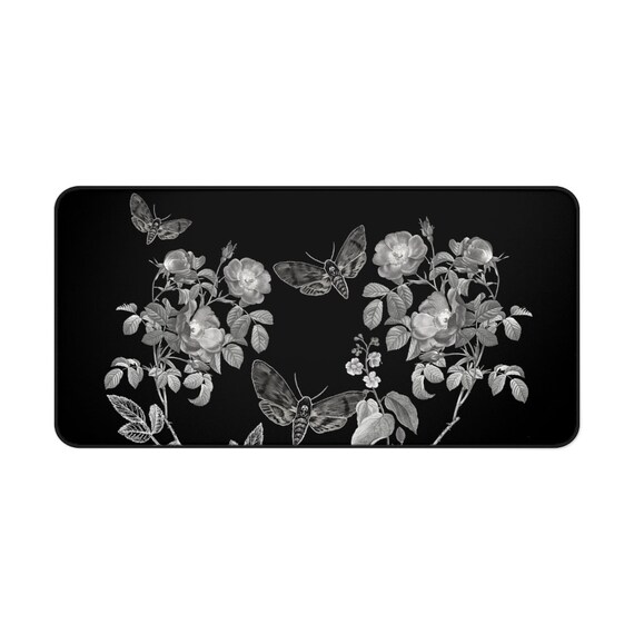 Goth Moth Desk Mat Gaming Desk Mat Dorm Desk Mat Gothic - Etsy