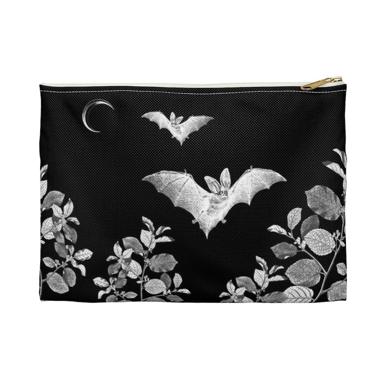 Goth Bat Zipper Pouch Gothic Pencil Case Goth Cosmetic Bag - Etsy