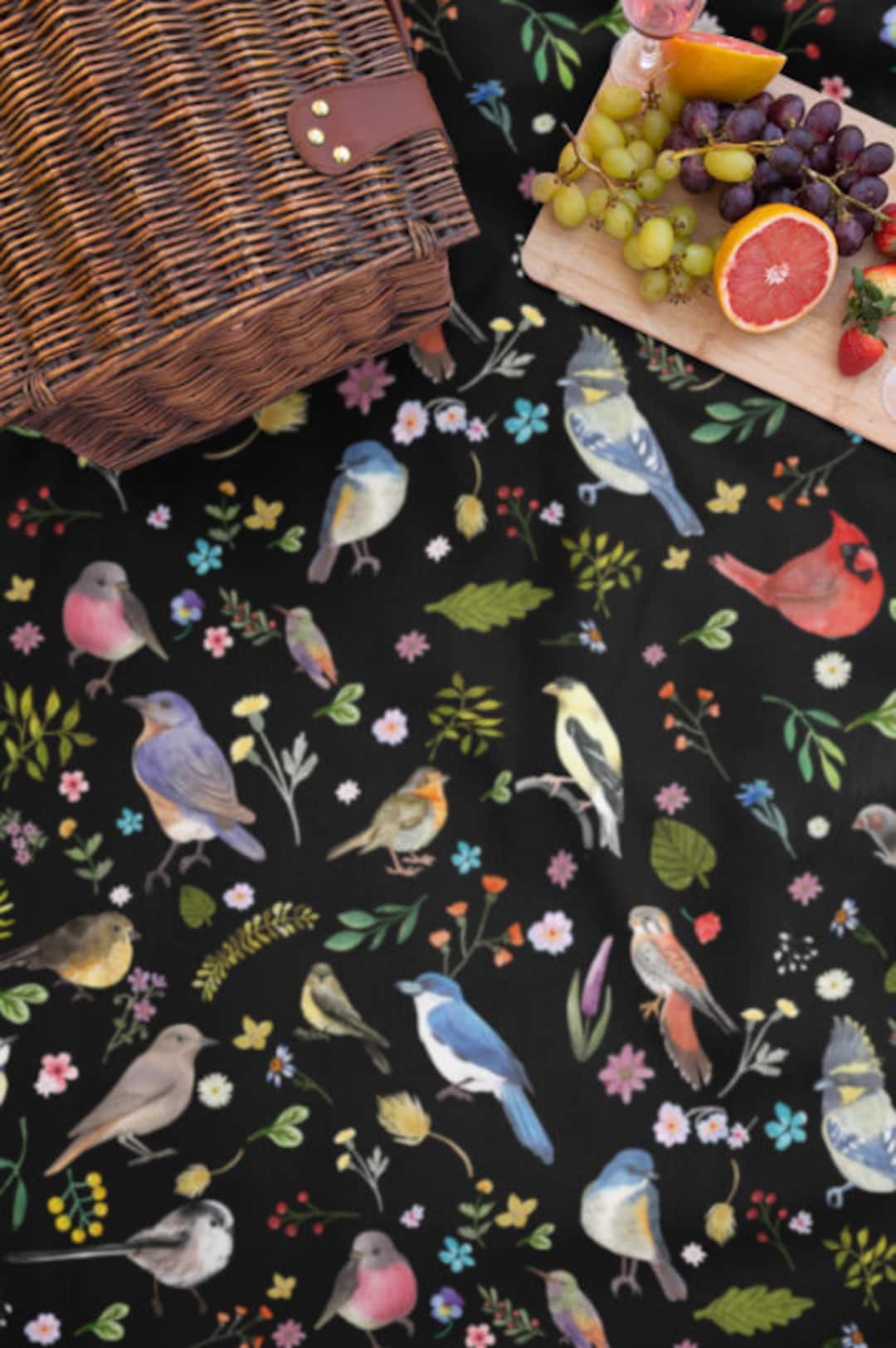 Bird Picnic Blanket Bird Watching Picnic Blanket Bird Lover Picnic ...