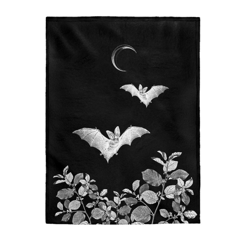 Goth Bat Throw Blanket Gothic Decor Throw Vampire Bat - Etsy