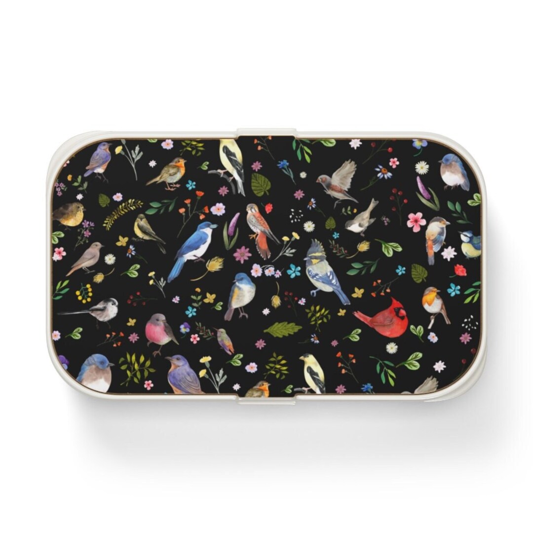Bird Bento Box | Cottagecore Bento Box | Bird Watcher Lunch Accessories ...