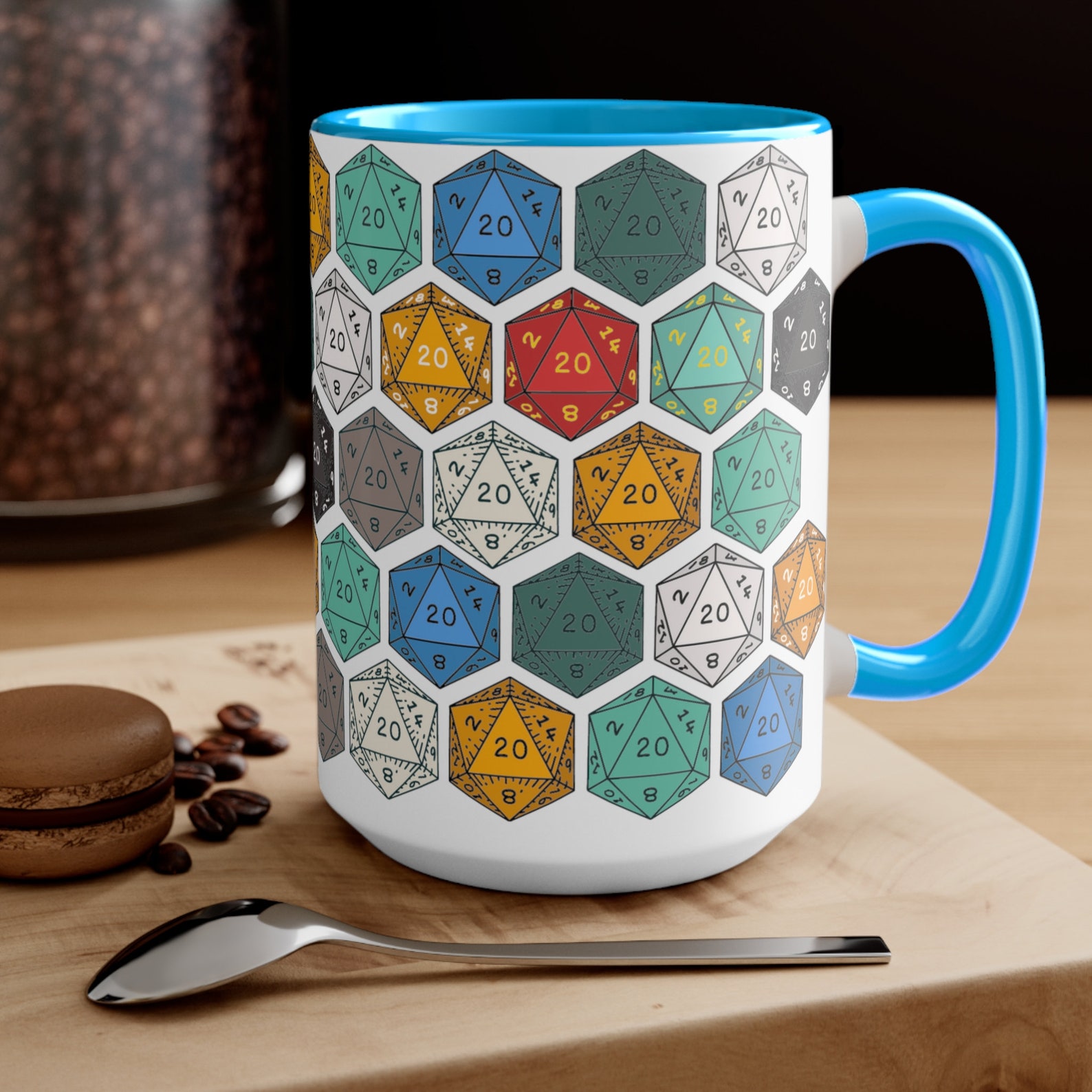 Dnd Mug Dnd Dice Mug 15 Oz Mug Gaming Mug Gift for - Etsy