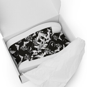 Goth Bat Shoes Women's High Top Sneakers Goth Shoes Witchy Shoes Goth ...