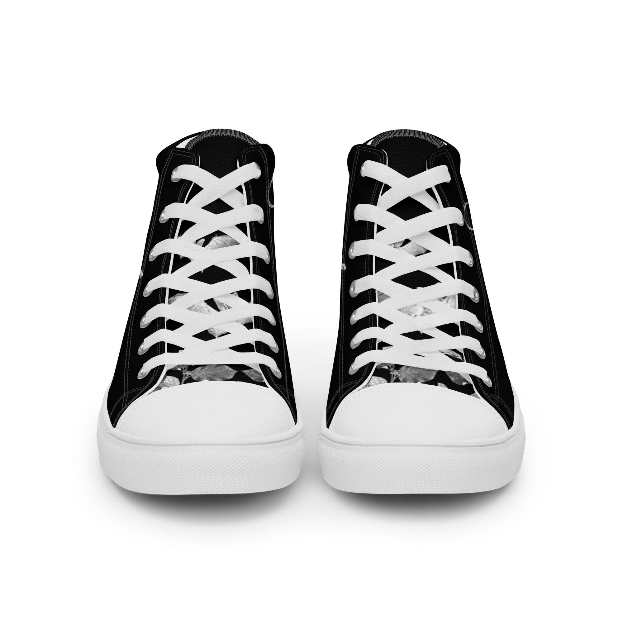 Goth Bat Shoes Women's High Top Sneakers Goth Shoes | Etsy