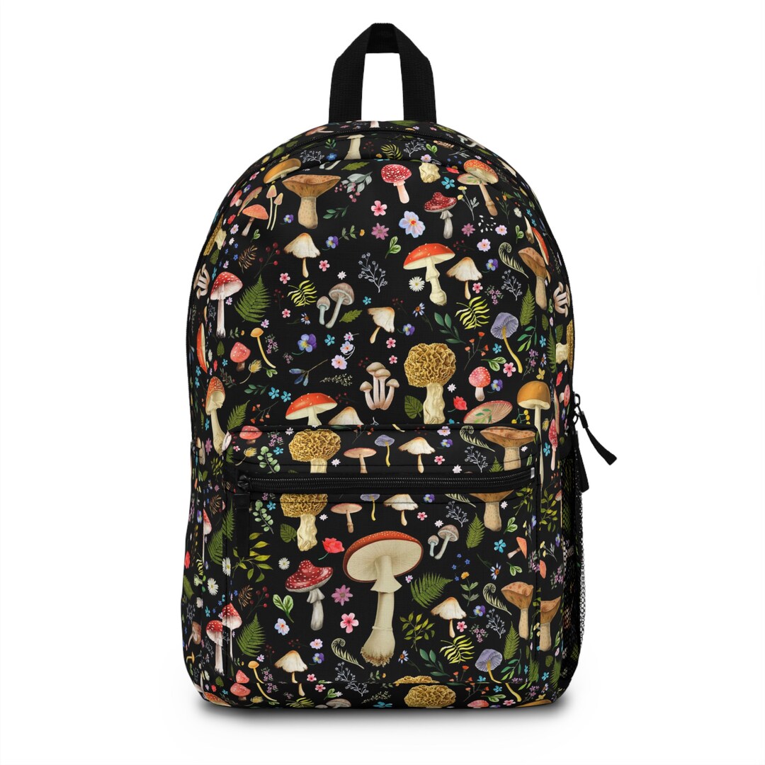 Mushroom Backpack Toadstool Backpack Retro Mushroom Backpack Vintage ...