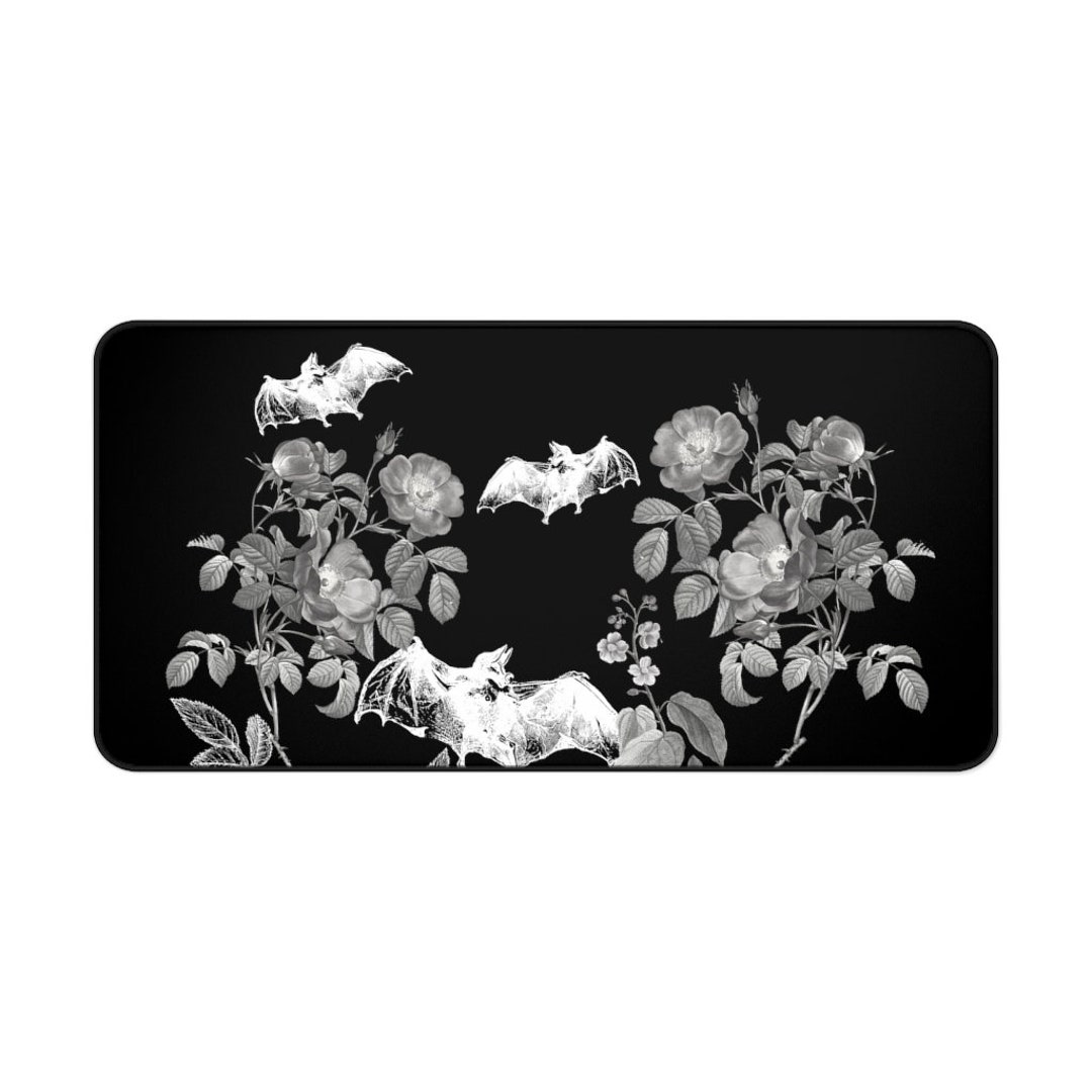 Gothic Bat Desk Mat | Gaming Desk Mat | Dorm Desk Mat | Gothic Desk Mat ...