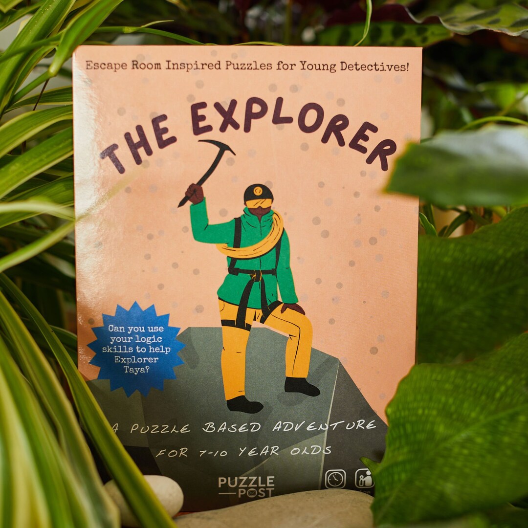 Explorer Themed Logic Puzzle for Kids, Escape Room Game | Birthday ...