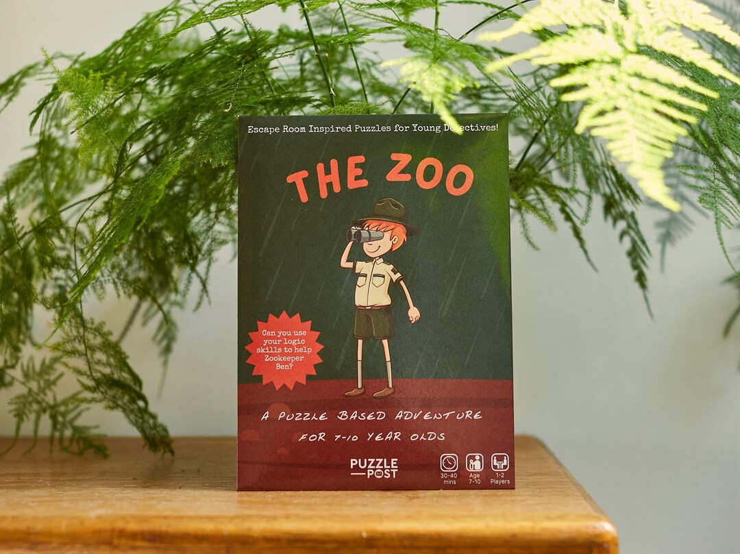 Zoo Themed Logic Puzzle for Kids, Escape Room Game Birthday Party ...