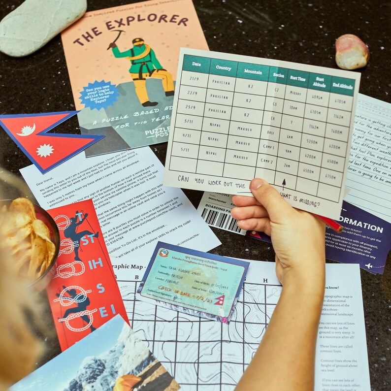 Explorer Themed Logic Puzzle for Kids Escape Room Game - Etsy
