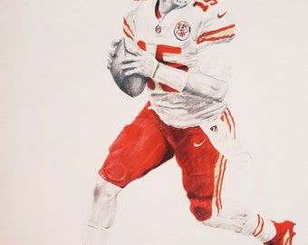 Patrick Mahomes Color Print - Etsy