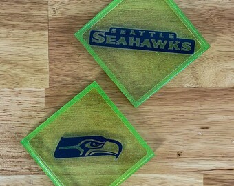 Seahawks Coasters - Etsy