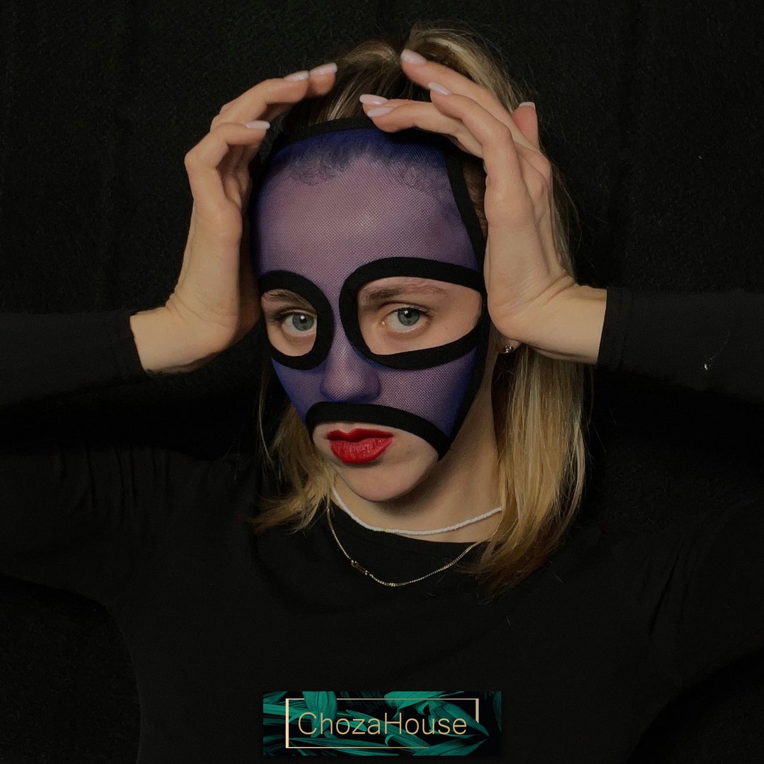 Erotic Mask, Blue Mistress Mask, BDSM Mask, Submissive Mask, Blindfold ...